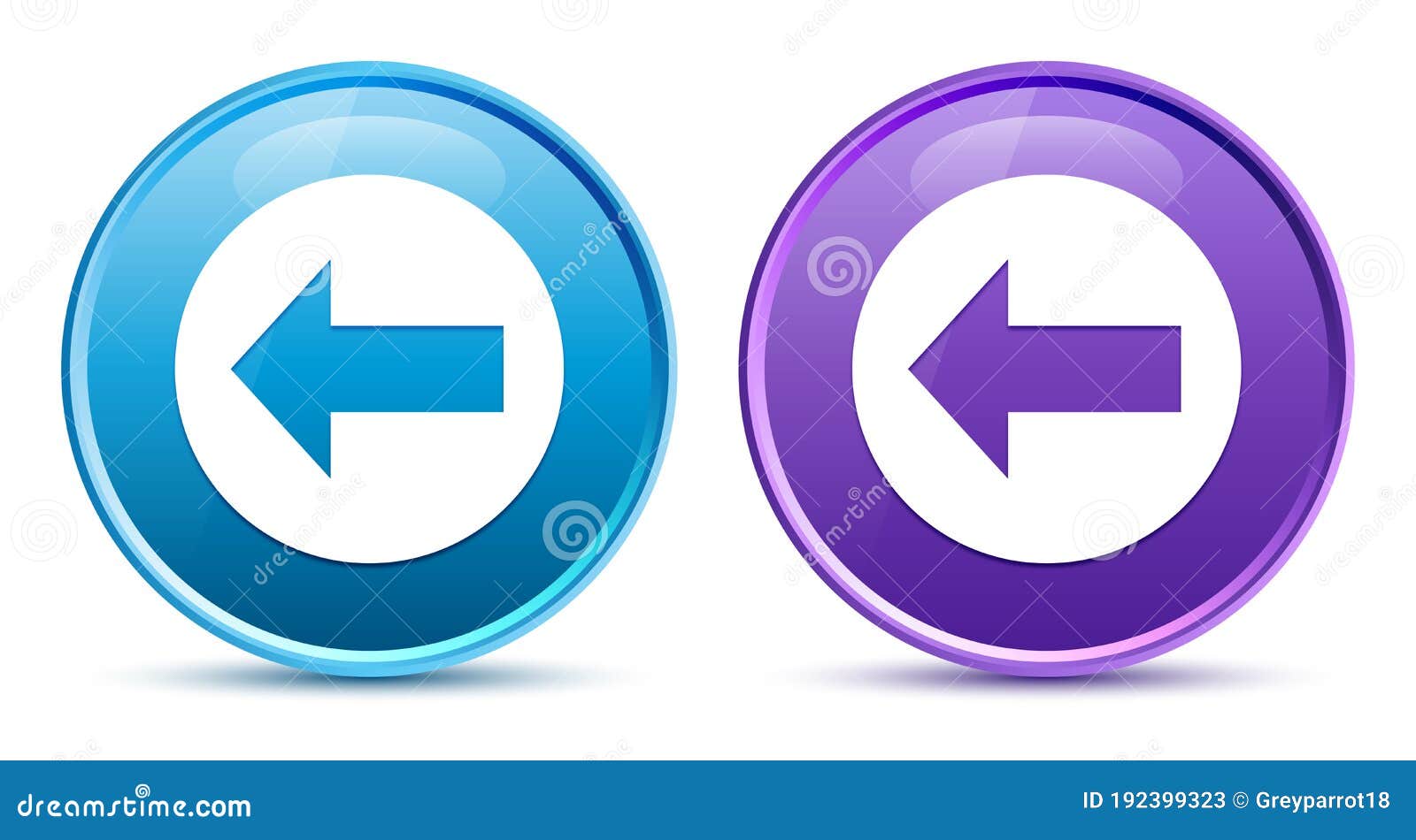 Back Icon Sleek Soft Round Button Set Illustration Stock Vector ...