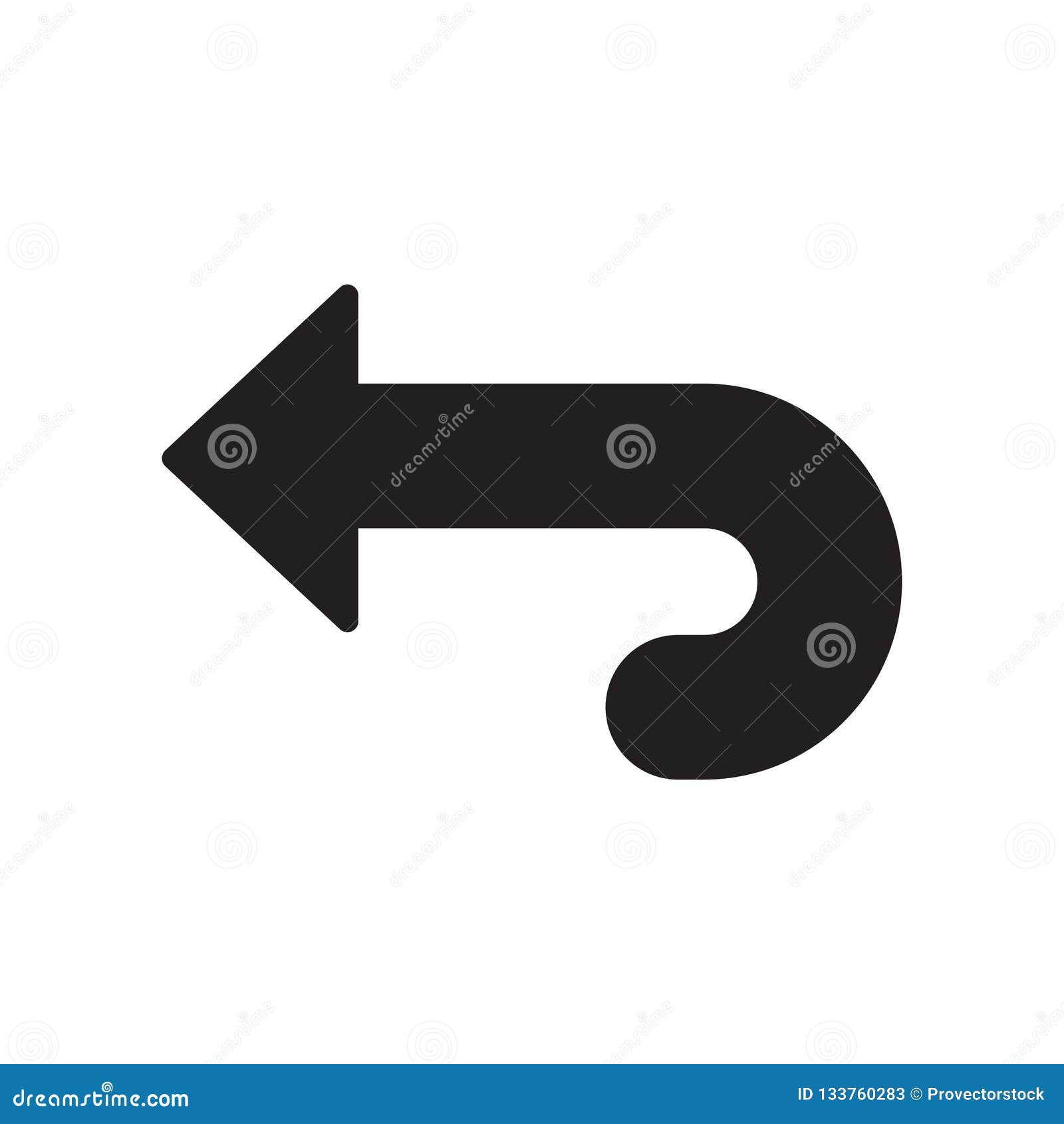 Back Icon Vector Sign and Symbol Isolated on White Background, Back ...