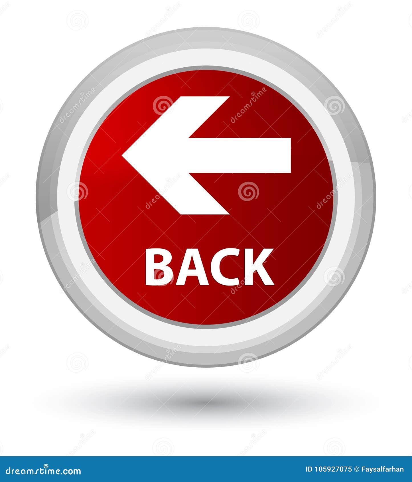 Back Prime Red Round Button Stock Illustration - Illustration of prime ...