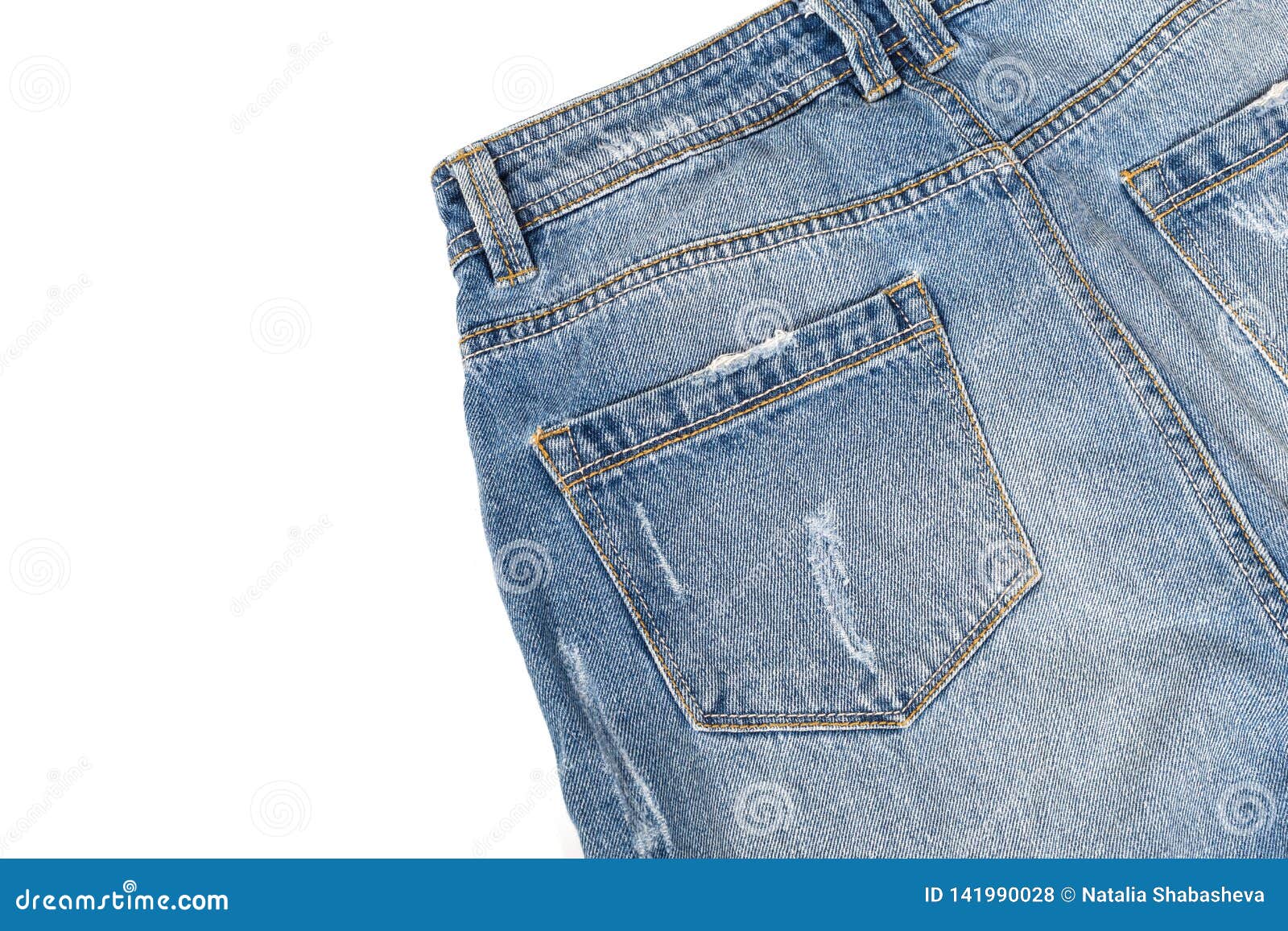 Back of blue Jeans stock photo. Image of blue, denim - 141990028