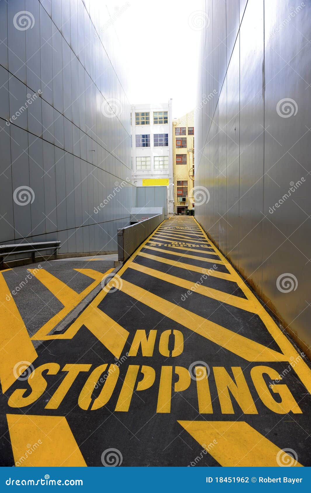 Back Lane in Business District Stock Photo - Image of australia, steel ...