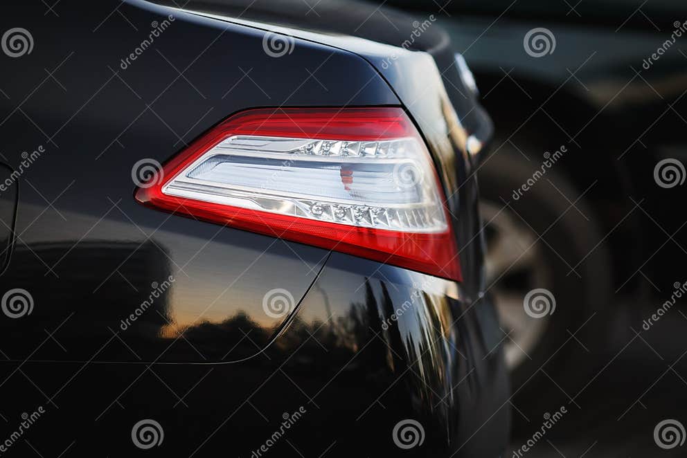 Back light of car stock image. Image of rear, shiny, glass - 98854819