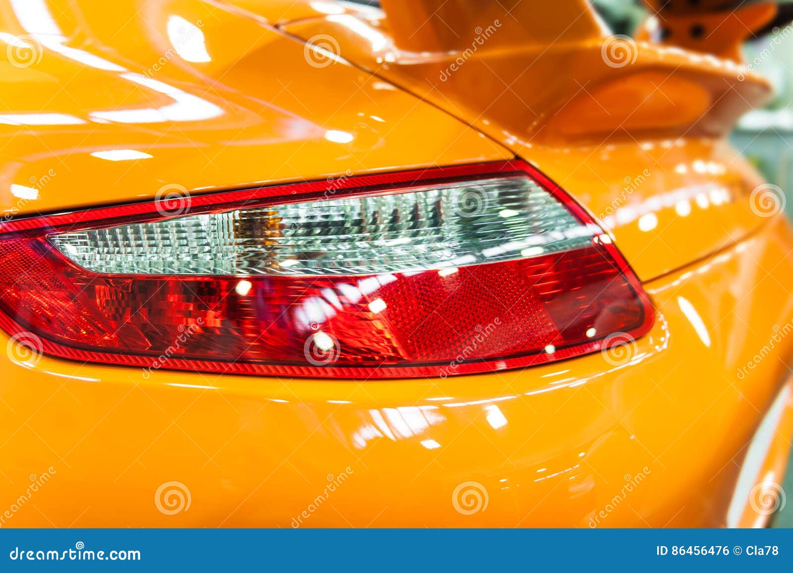 Back Light of a Modern Sport Car Stock Photo - Image of rear, back ...