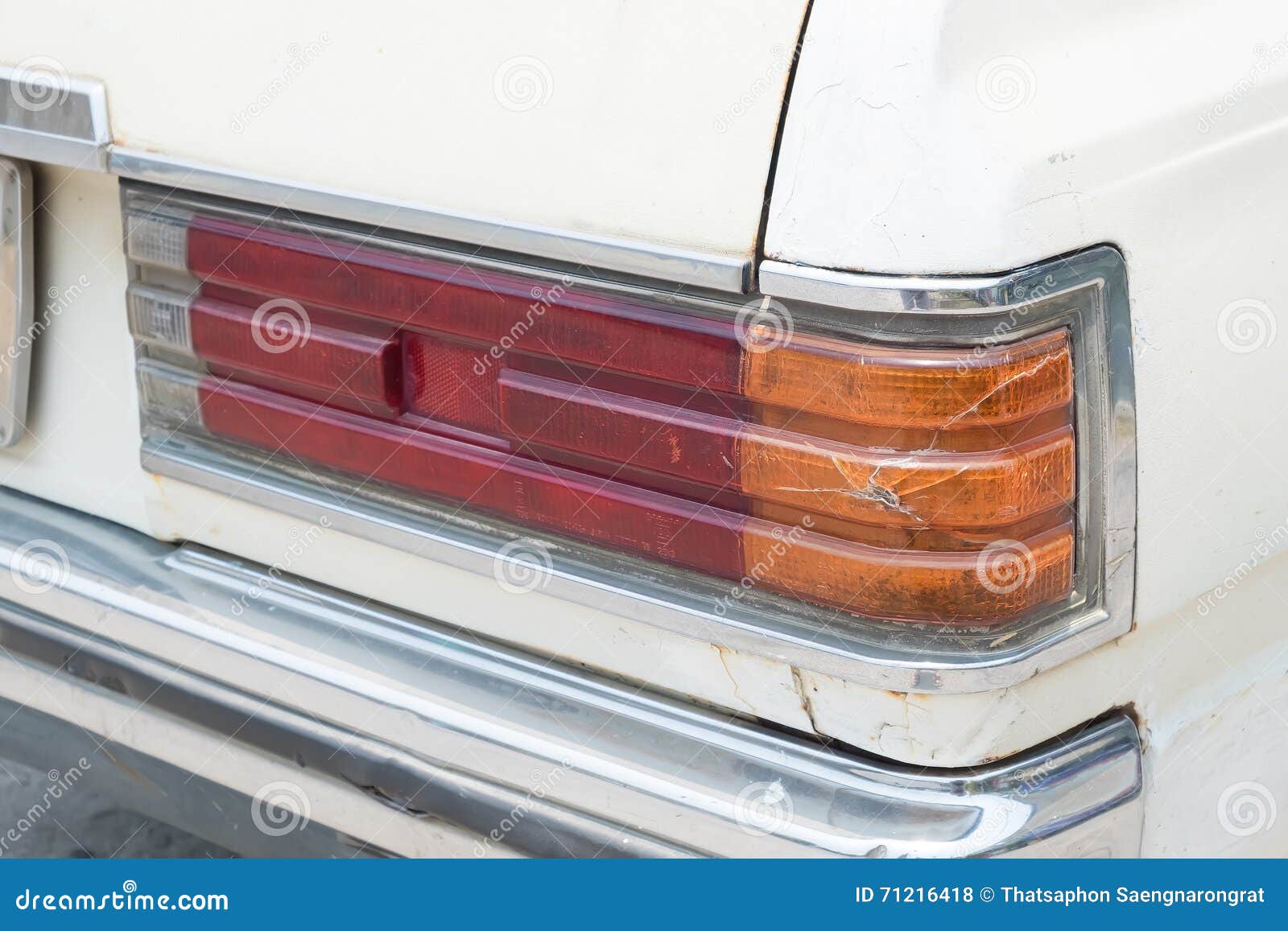 Back light of vintage car. stock photo. Image of vintage - 71216418