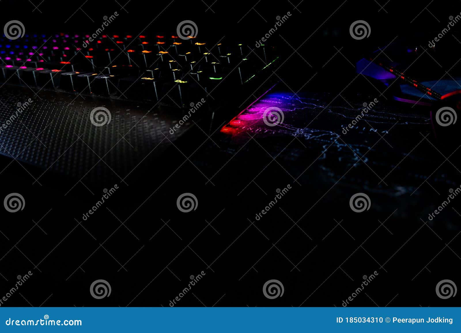 Back Lighted Computer Gaming Keyboard with RGB Gradient Colors, Black ...