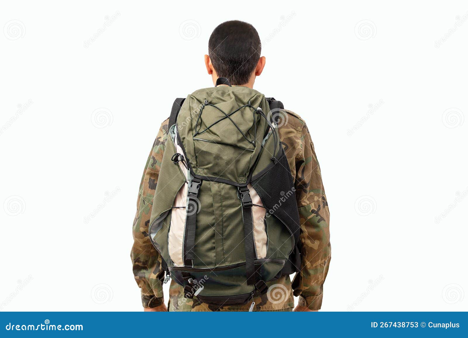 The back of the man stock image. Image of hiking, caucasian - 267438753