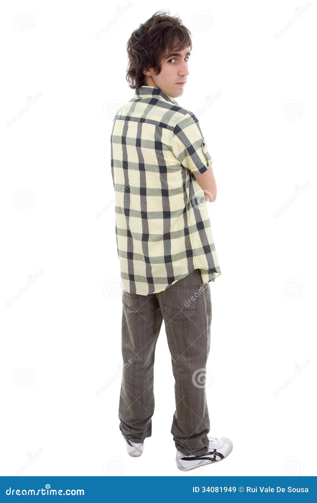 Back man stock image. Image of student, pretty, caucasian - 34081949