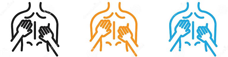 Back Massage Icon Vector Logo Set Collection for Web App Ui Stock ...