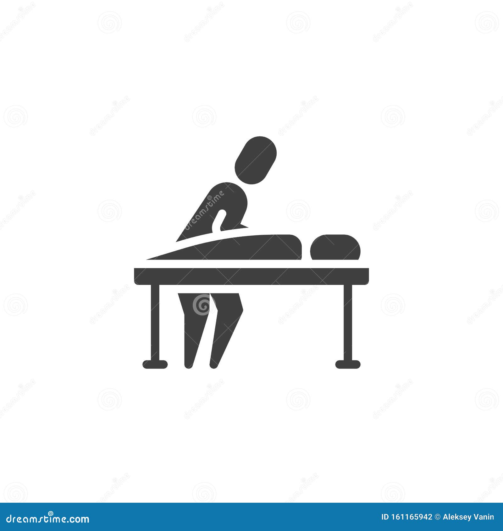Back Massage Therapy Vector Icon Stock Vector - Illustration of therapy ...