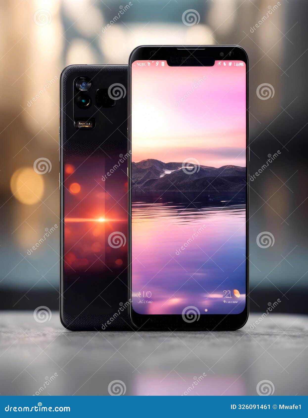 Back Material Design View Front Flat Sides Interface Smartphones Ui ...