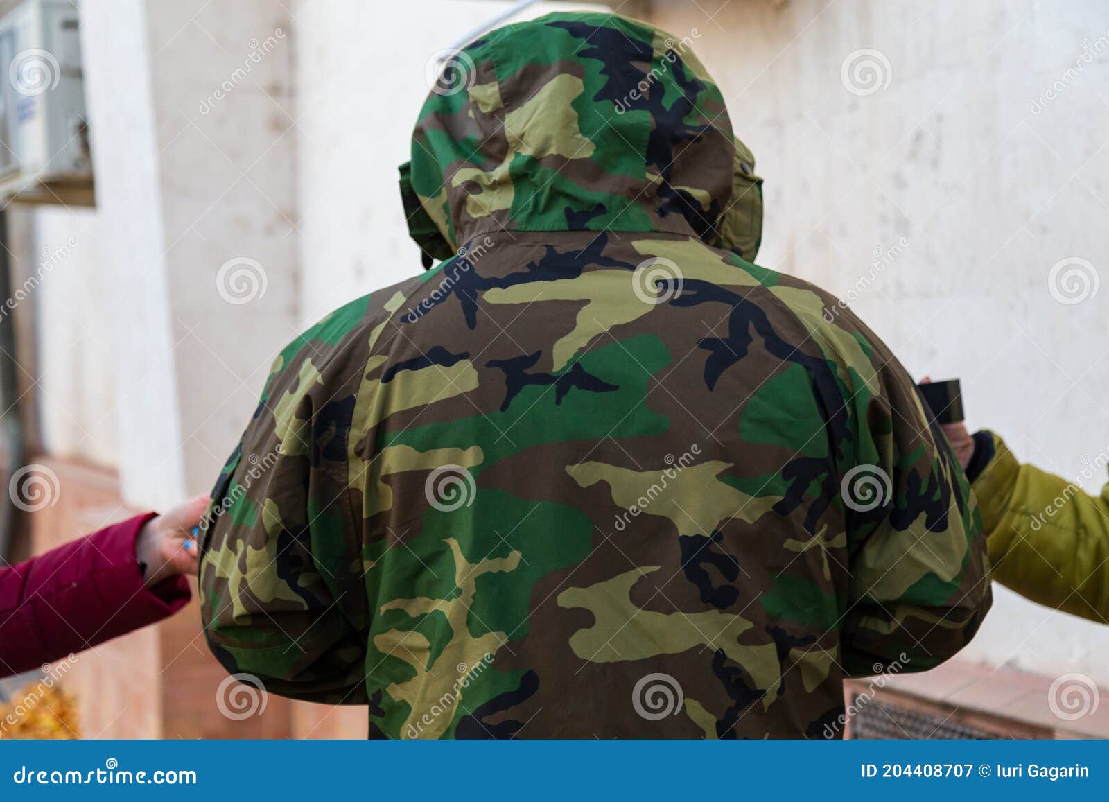 The Back of a Military Man Giving an Anonymous Interview Stock Image ...