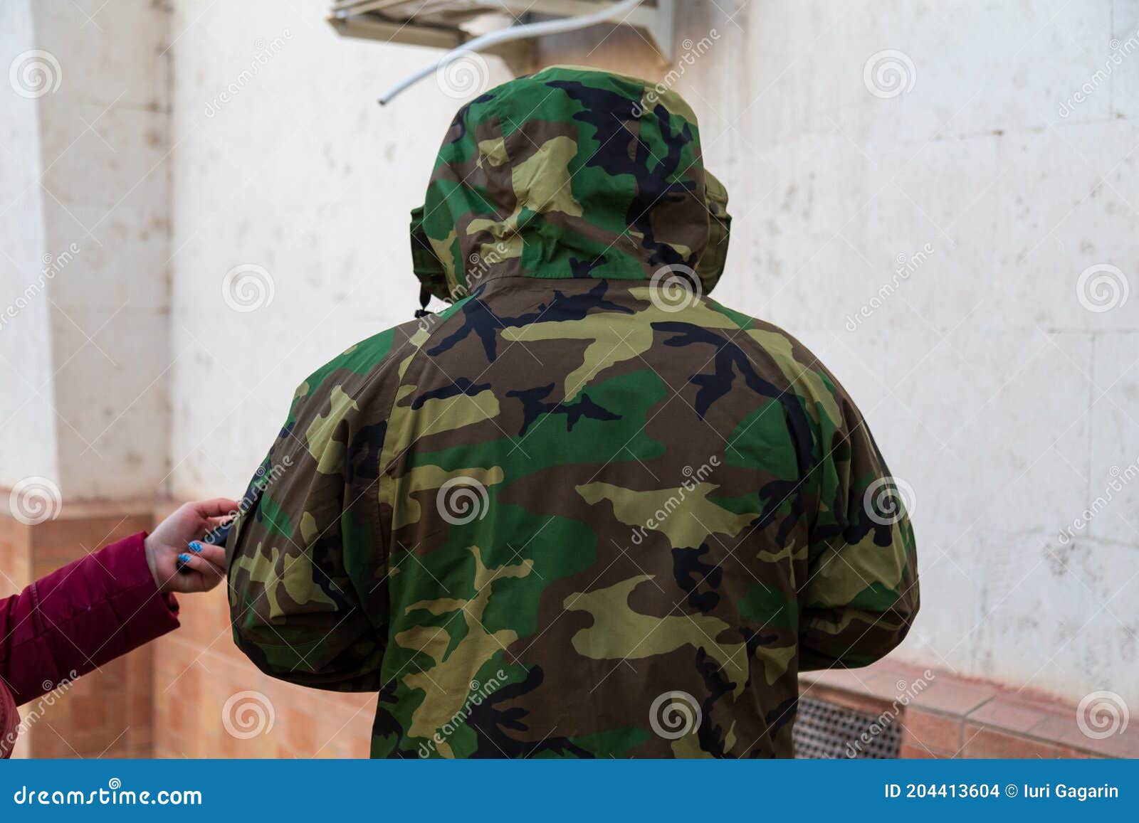 The Back of a Military Man Giving an Anonymous Interview Stock Photo ...