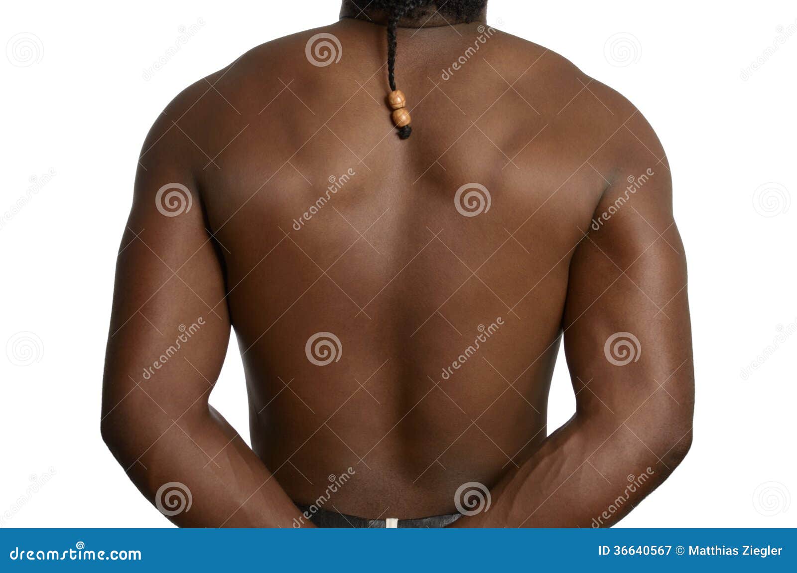 Back of a Muscular African Man Stock Image - Image of slavery, adult ...