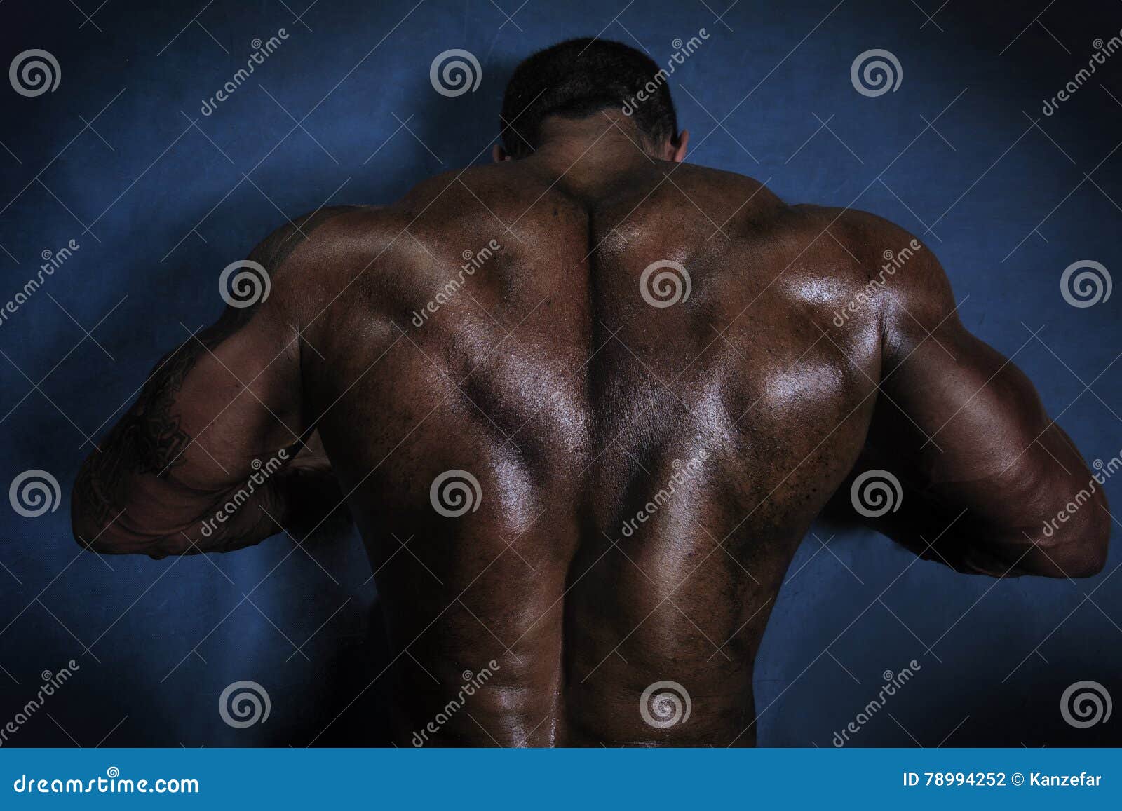 Back muscular men stock photo. Image of masculine, hands - 78994252