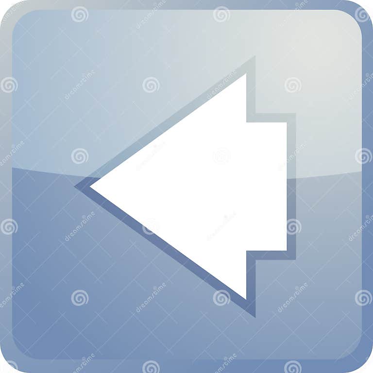 Back navigation icon stock vector. Illustration of square - 7140261