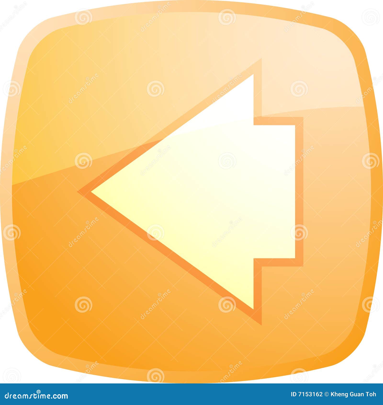 Back navigation icon stock vector. Illustration of reflective - 7153162