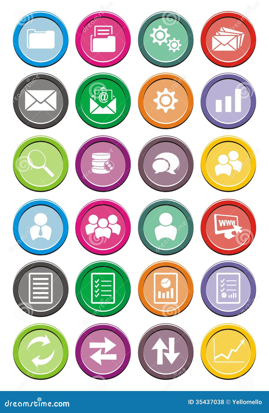 Back Office Round Icon Sets Stock Illustrations – 3 Back Office Round ...