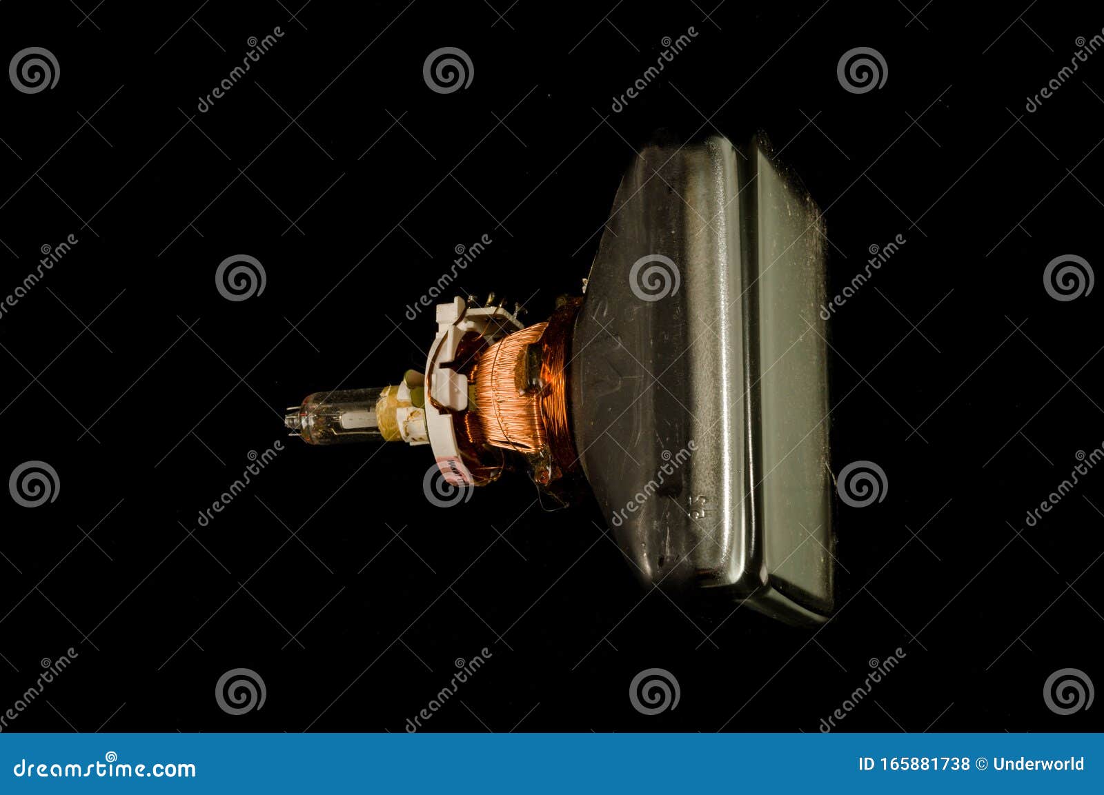 Old Cathode Tube TV Picture Tube - Littering The Environment. Stock ...