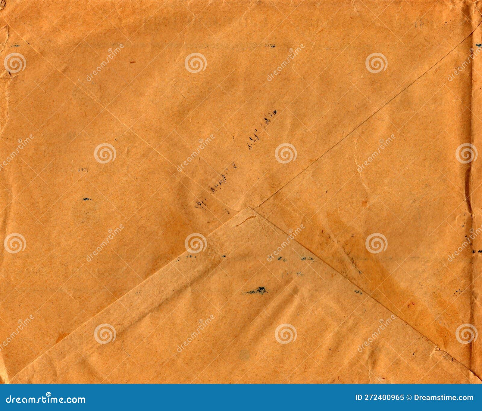 Back of an Old Used Envelope. Rich Stain and Paper Details Stock Image ...