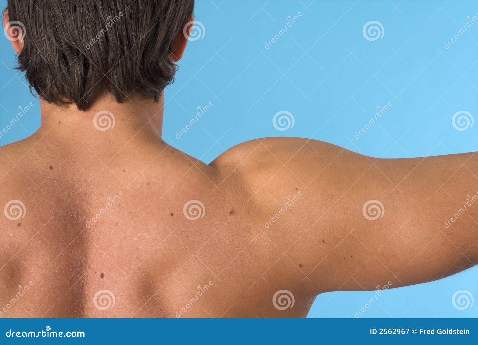 Back over blue stock image. Image of lifestyle, stand - 2562967