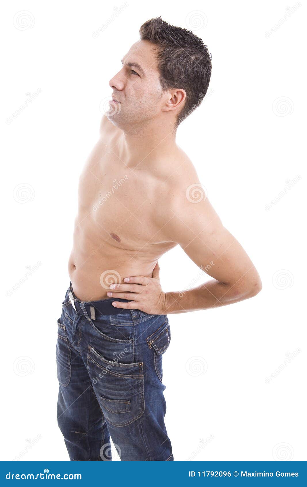Back pain stock photo. Image of knead, ache, agony, clutch - 11792096
