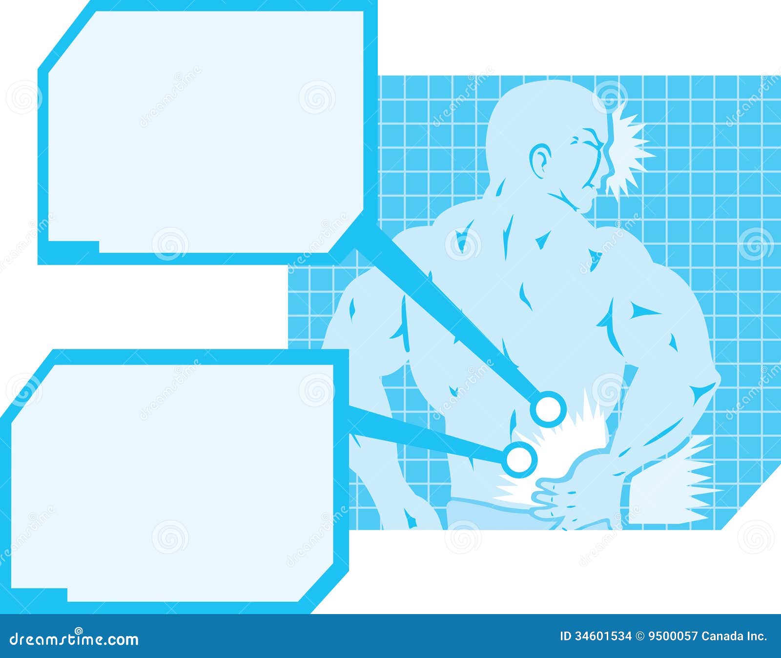 Back Pain Diagram stock vector. Illustration of sports - 34601534