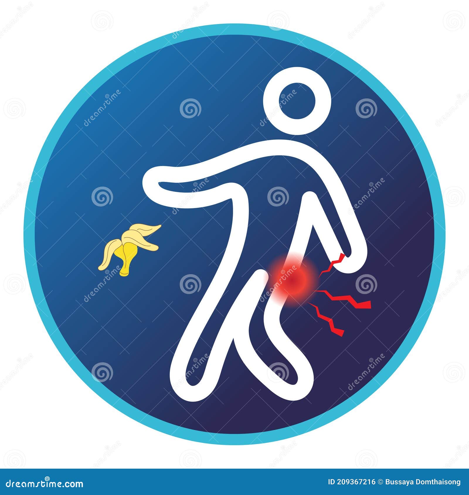 Injury of the Back Pain Icon, Concept Symptom of Back and Pelvic Injury ...