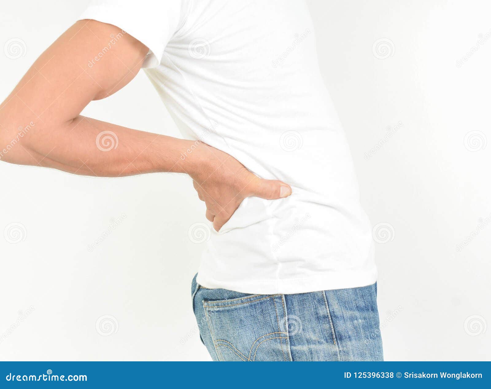 Back pain in men stock photo. Image of care, muscle - 125396338