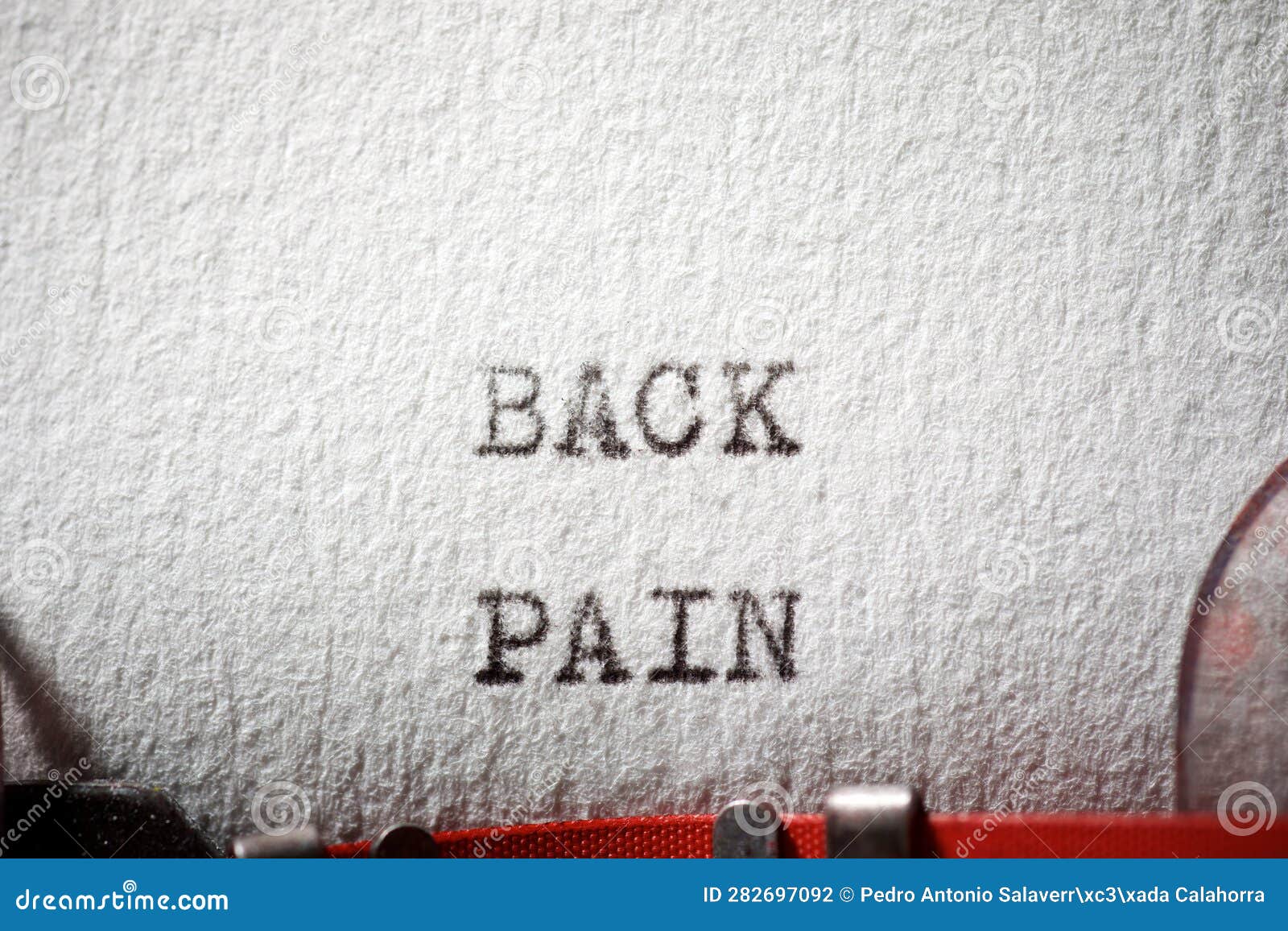 Back pain text stock photo. Image of pain, help, psychotherapy - 282697092