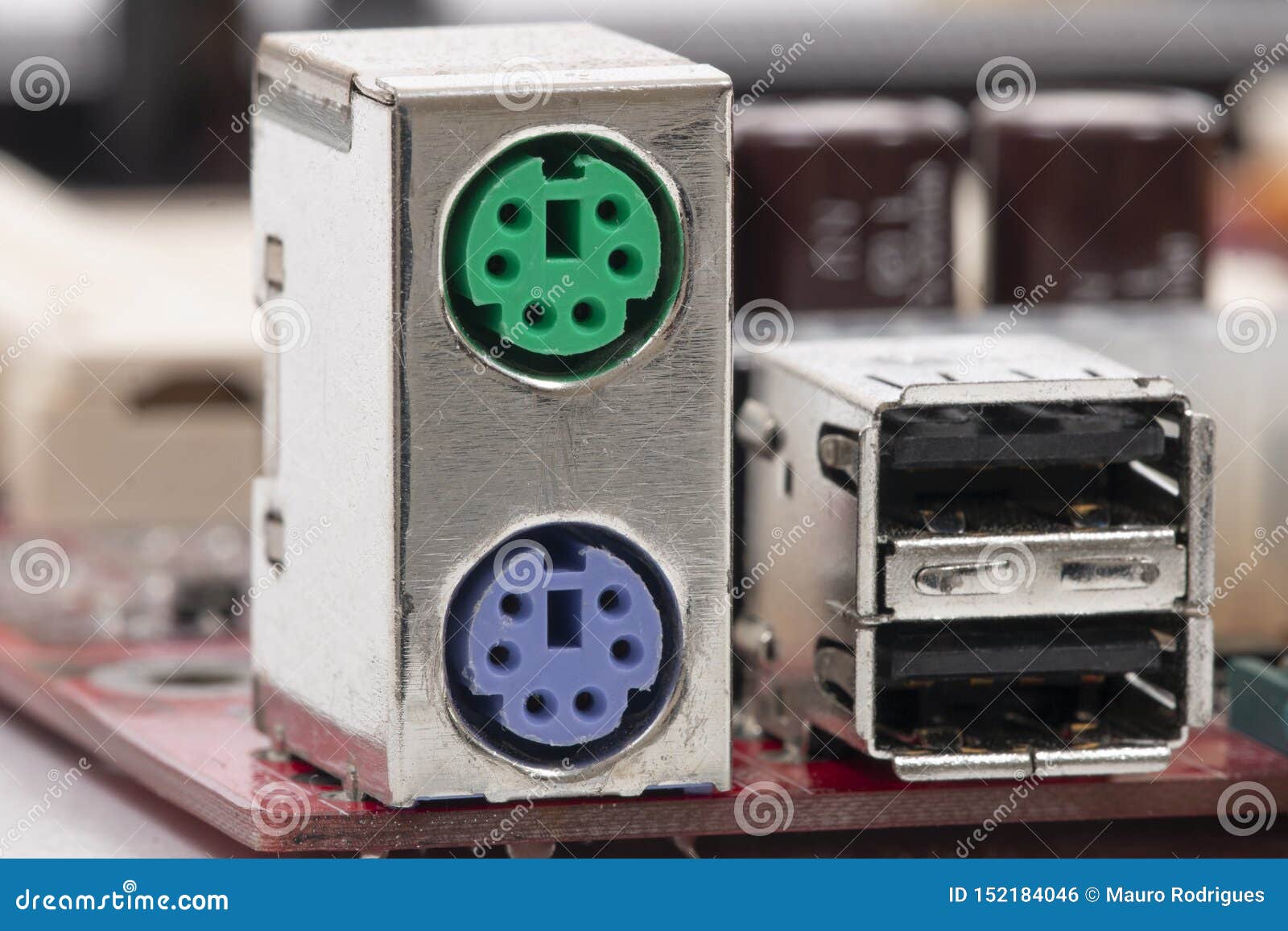 Back Panel Connections Detail Stock Photo - Image of hitech, closeup ...