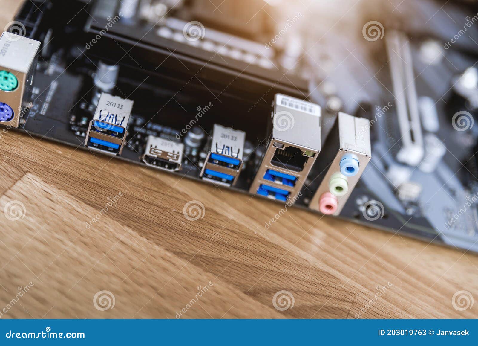 Computer Keyboard with Backlight. PC Gaming. Stock Image - Image of ...