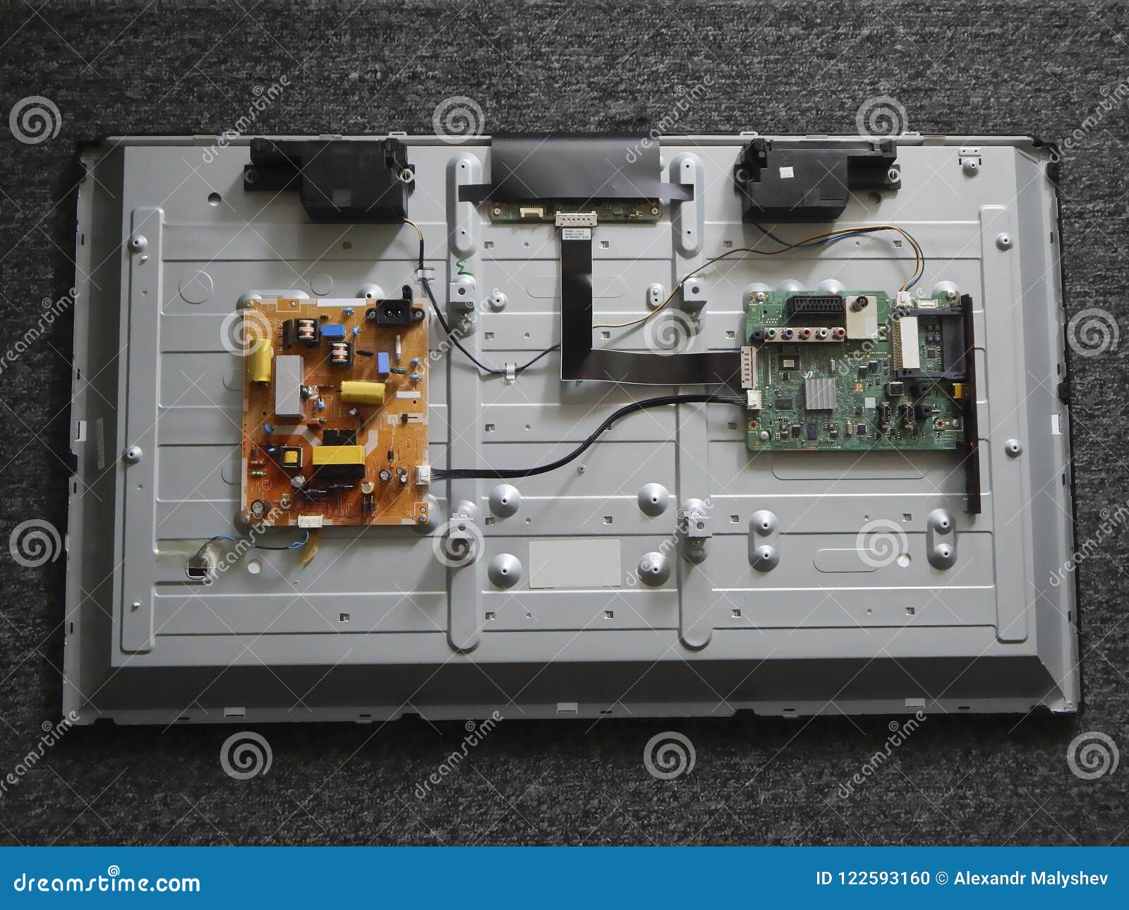 Disassembled led TV. stock photo. Image of panel, disassemble - 122593160