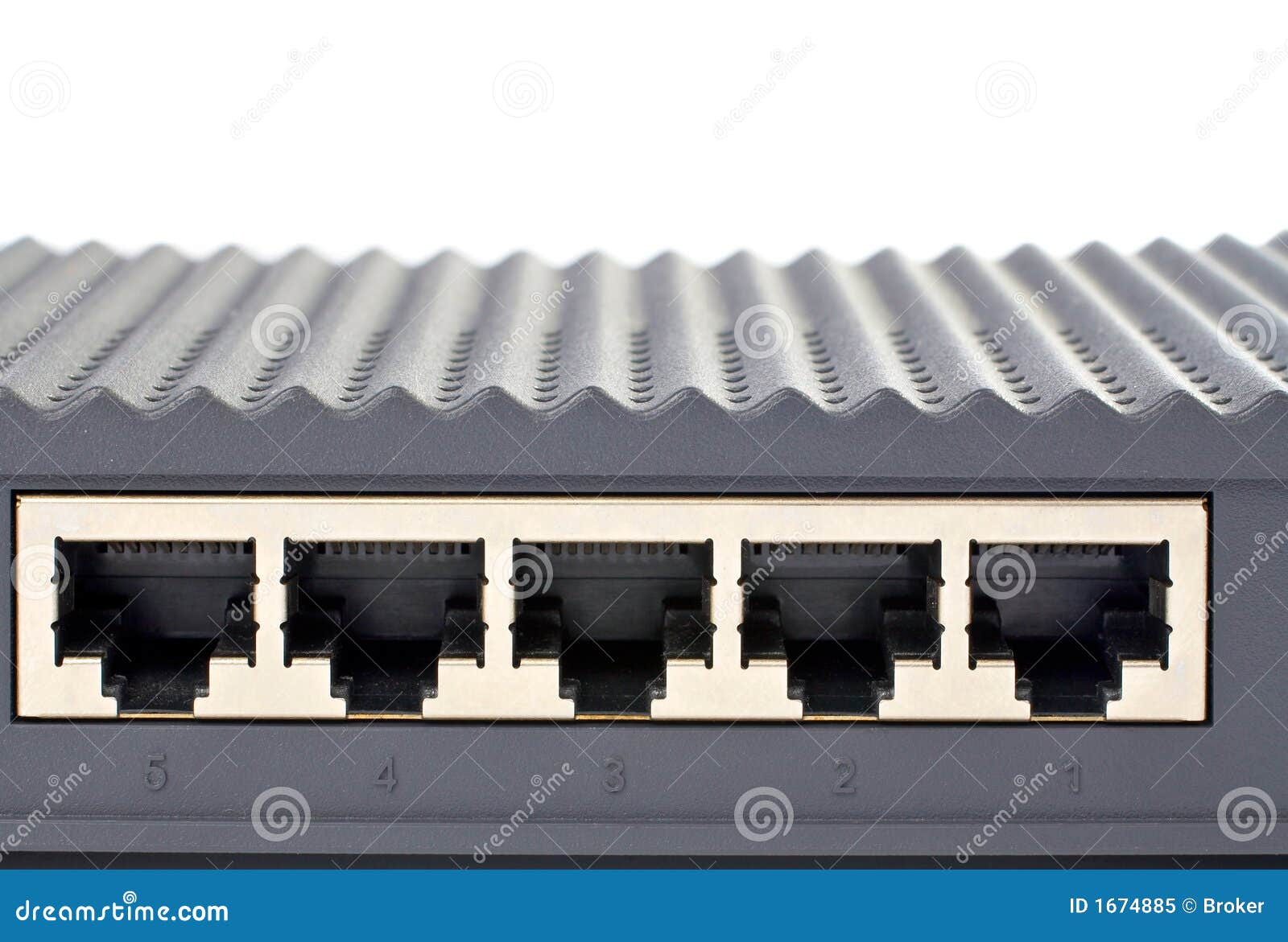 Back panel of the router stock image. Image of connected - 1674885