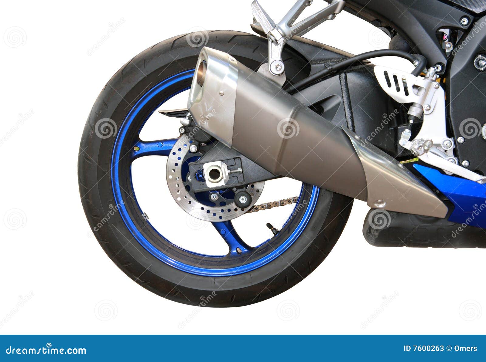 Back part of MotorCycle stock image. Image of parked, riders - 7600263