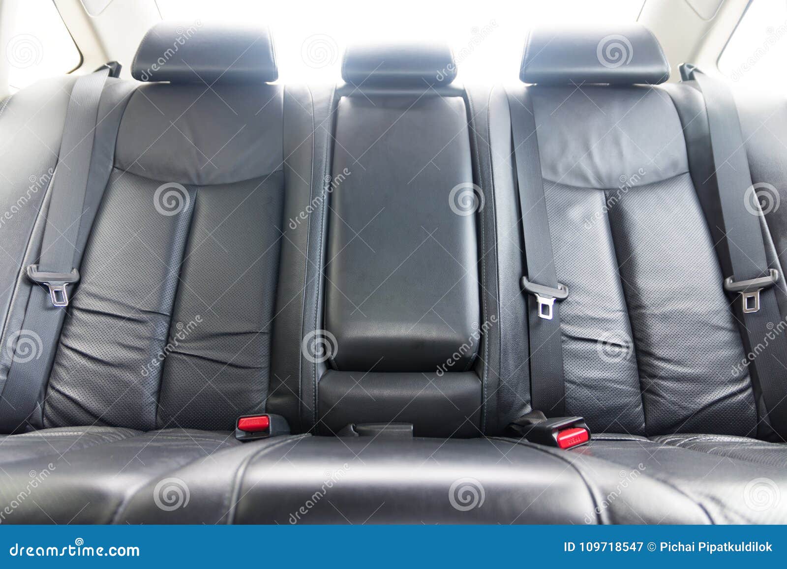 Back Passenger Seats in Modern Luxury Car Stock Image - Image of bright ...