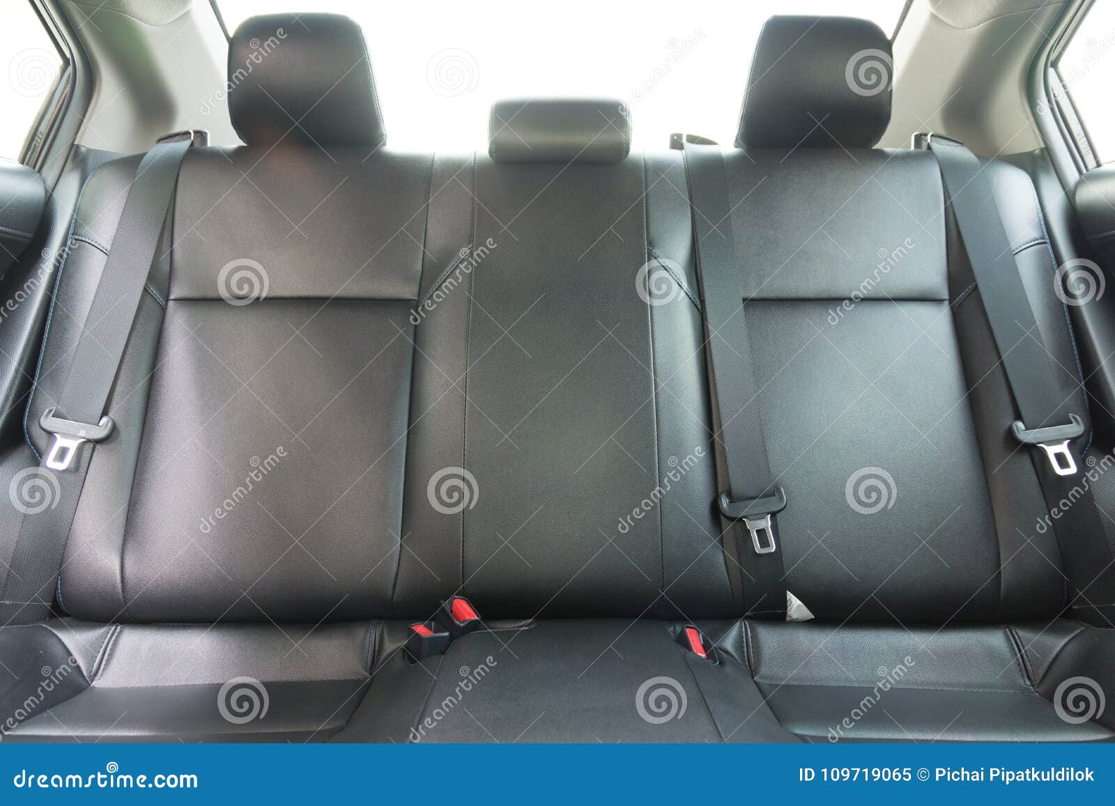 Back Passenger Seats in Modern Luxury Car Stock Image - Image of place ...