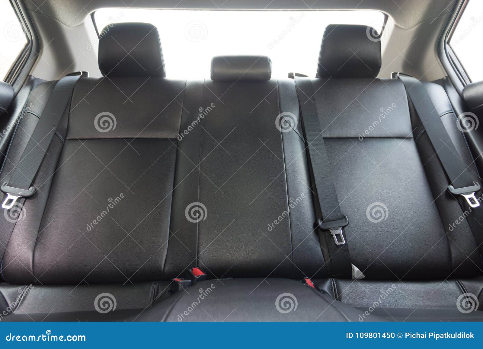 Back Passenger Seats in Modern Luxury Car Stock Photo - Image of inside ...