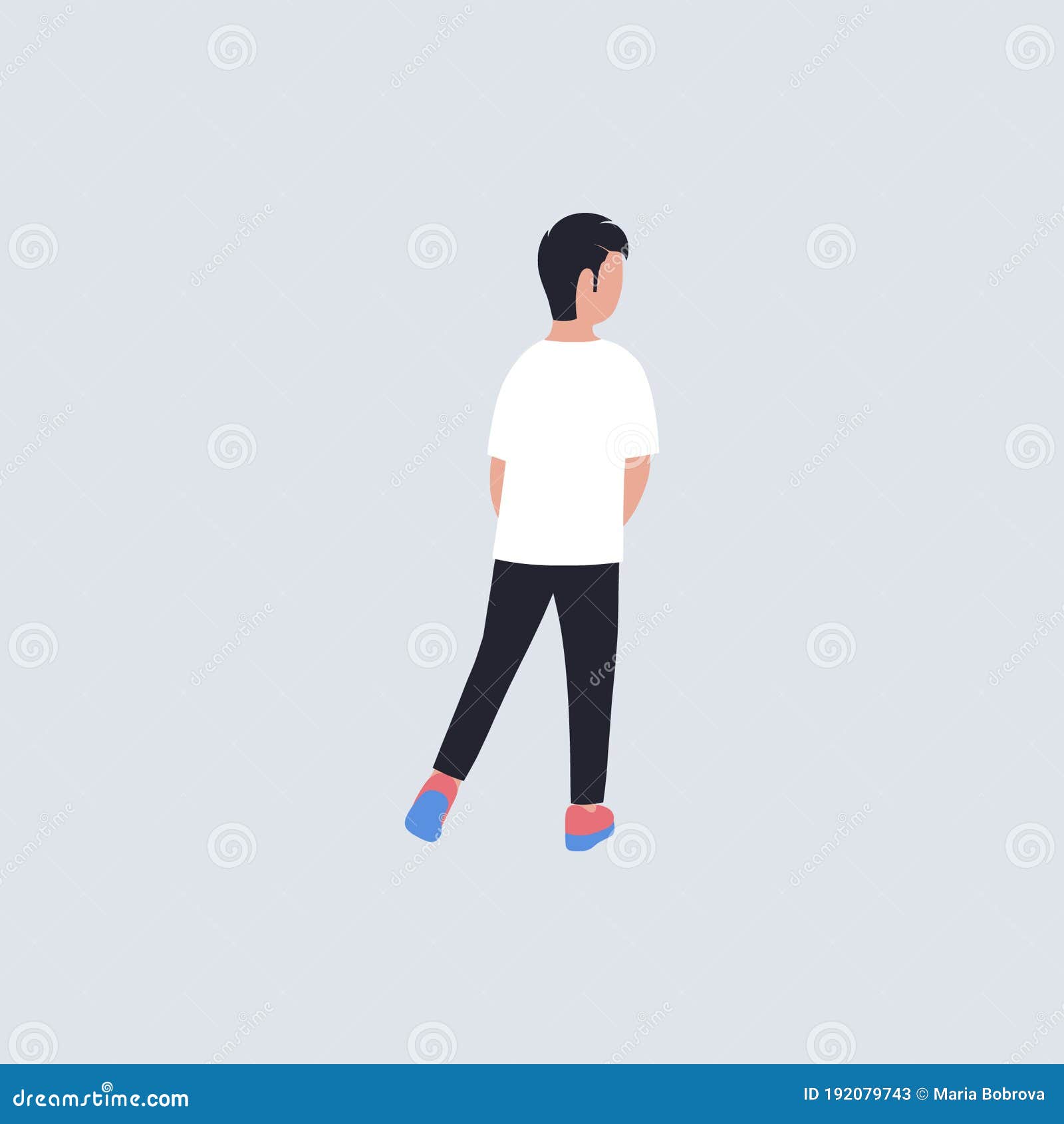 Back People stock vector. Illustration of male, person - 192079743