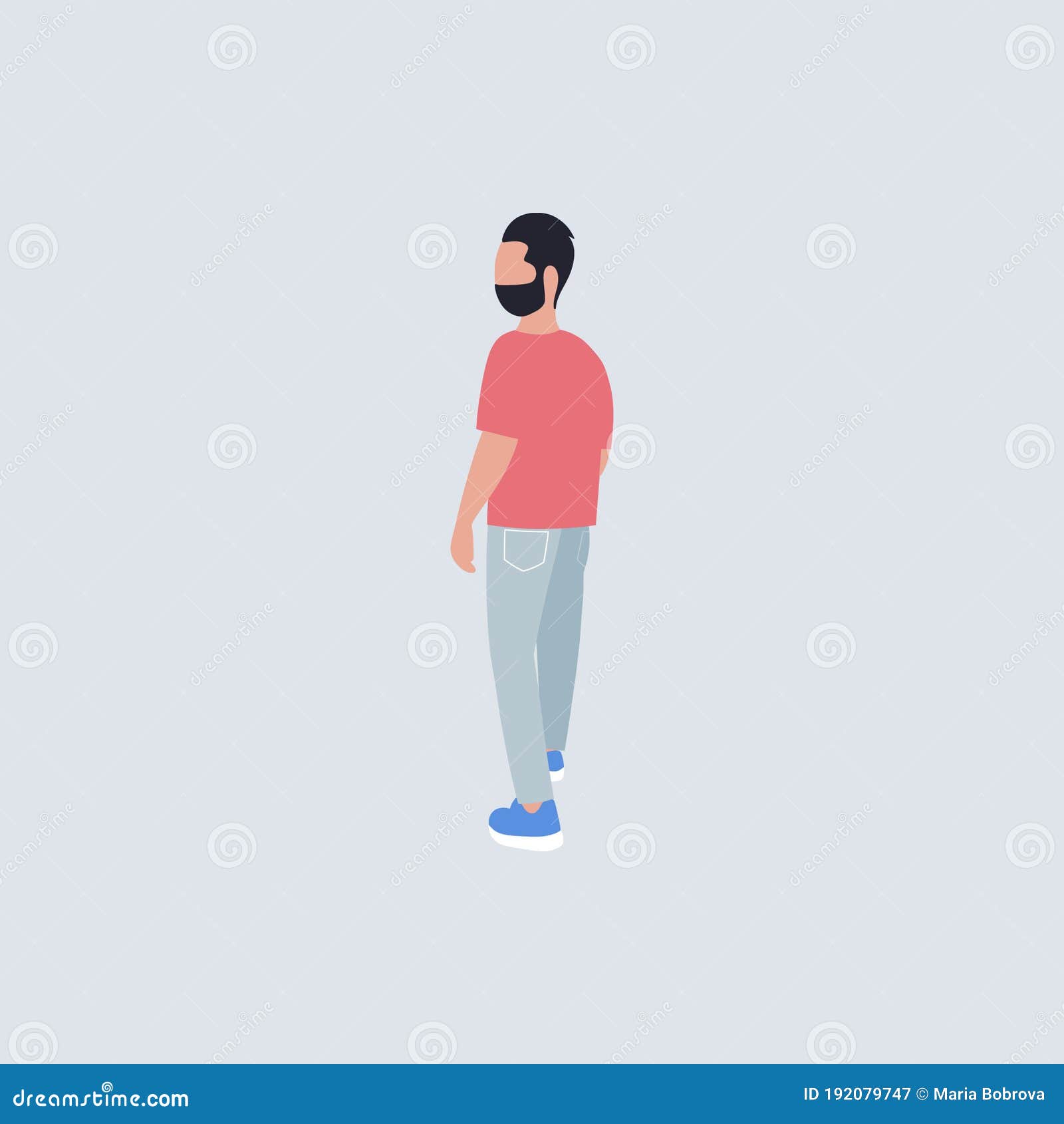 Back People stock vector. Illustration of character - 192079747