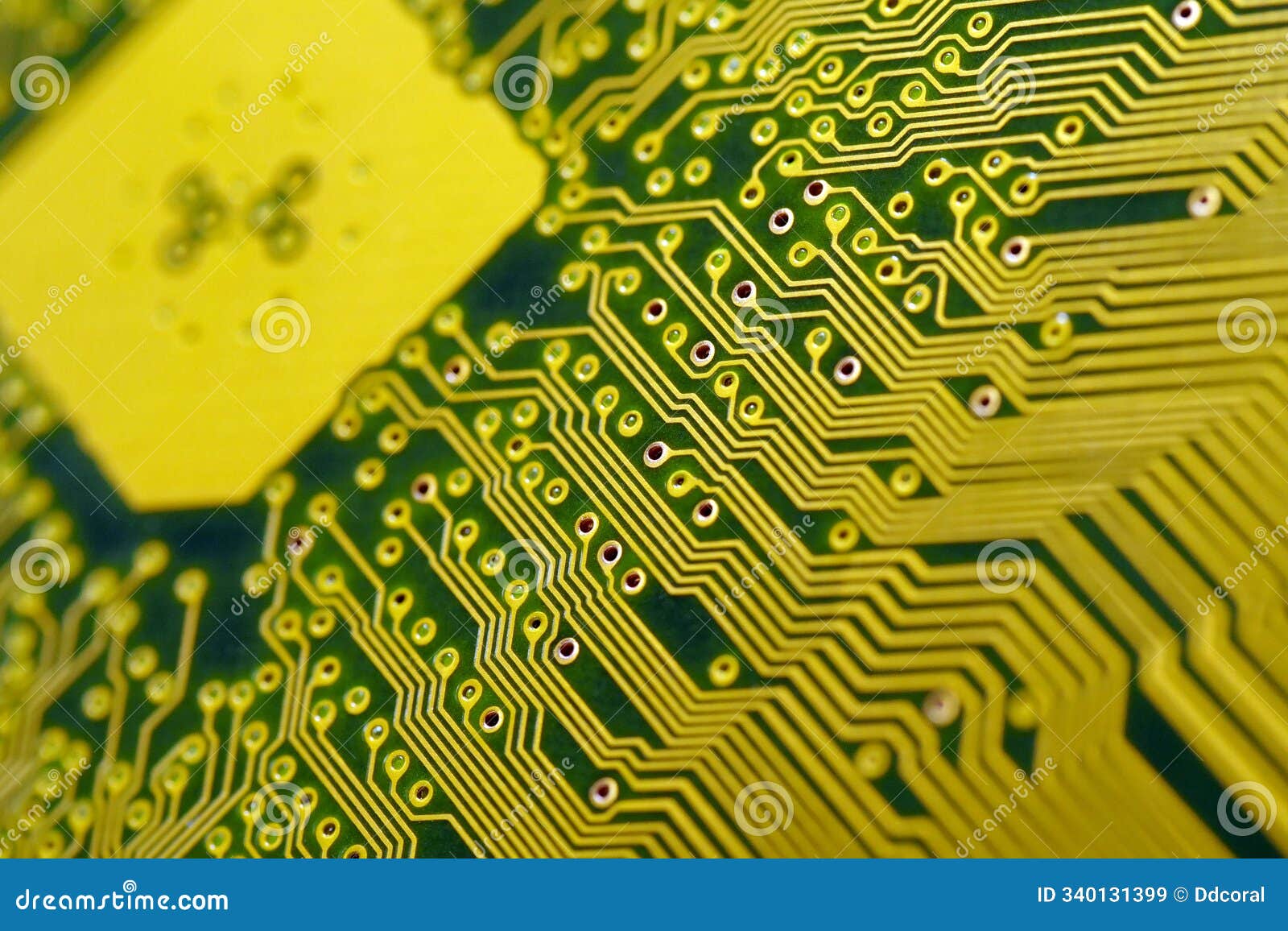 The Back of a Personal Computer Motherboard Stock Image - Image of ...