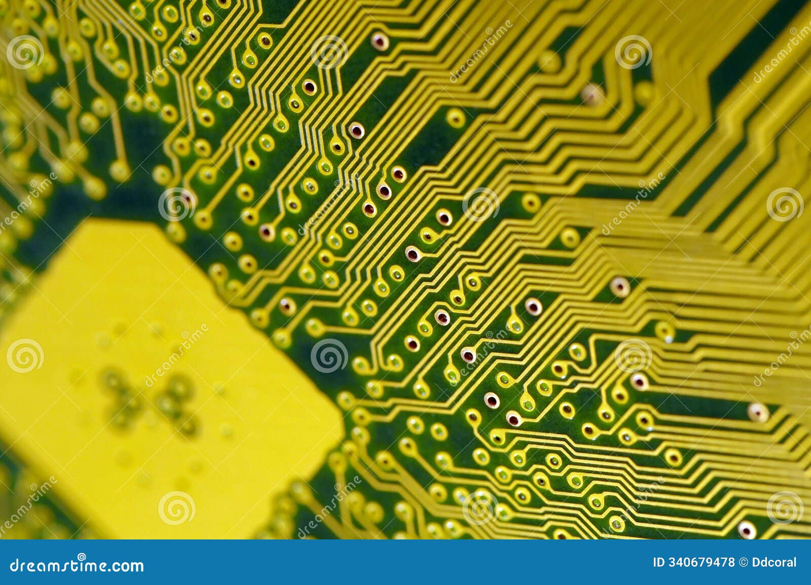 Back of a Personal Computer Motherboard Stock Photo - Image of ...