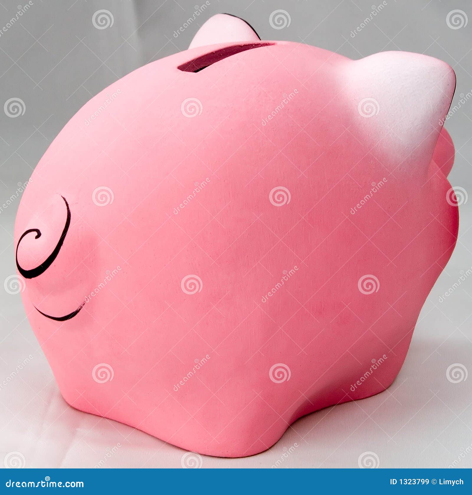Back of piggi bank stock image. Image of cash, pennies - 1323799