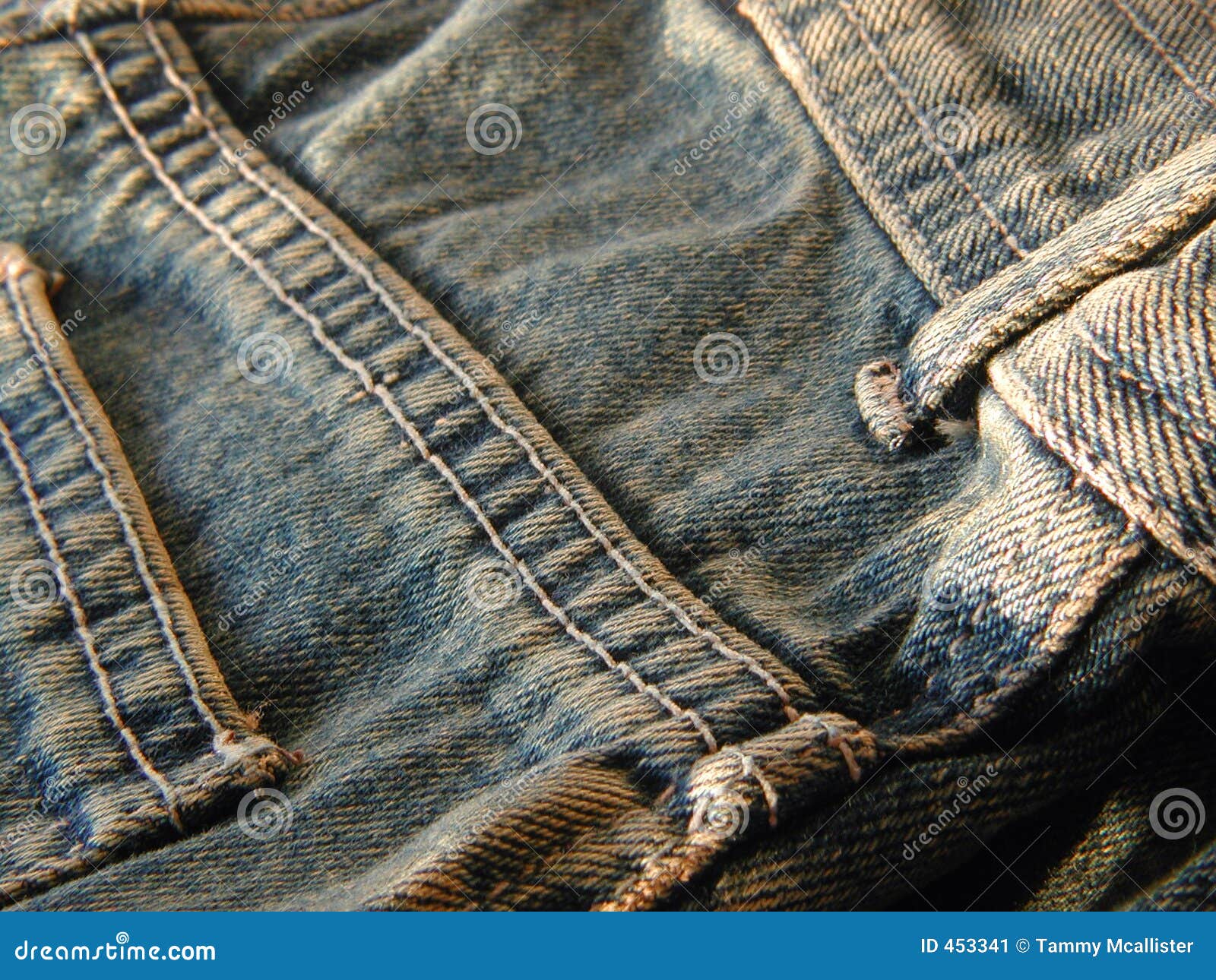Back Pocket and Buckle Loop Stock Image - Image of curve, color: 453341