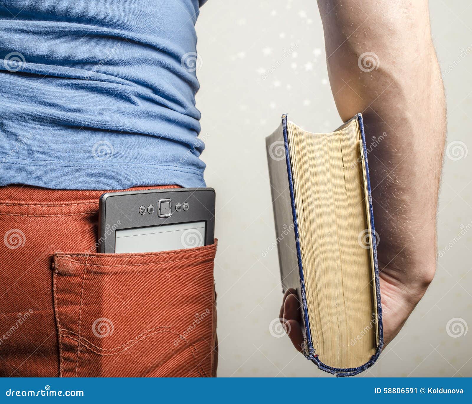 In the Back Pocket of Jeans is an E-book, and in the Man S Hand Paper ...