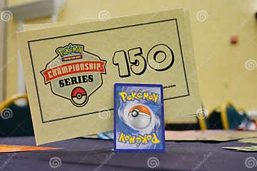 The back of Pokemon card editorial stock photo. Image of calculae ...