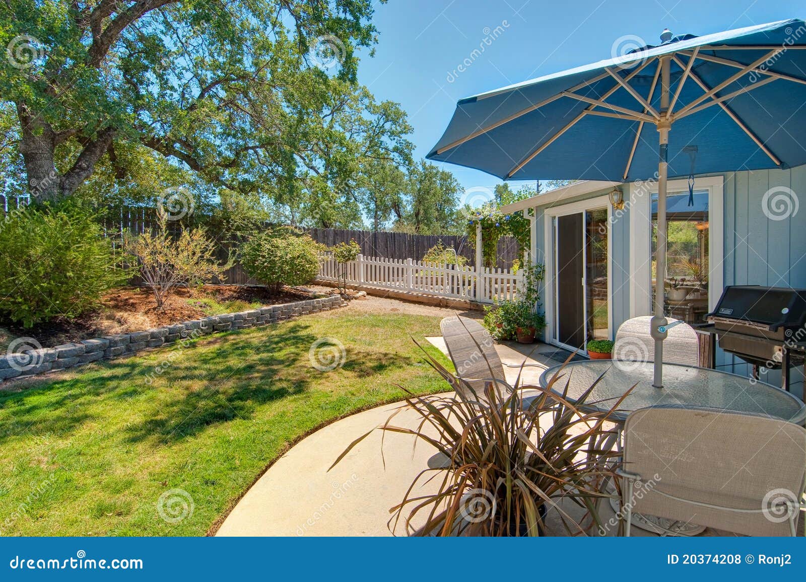 Back porch lounging stock photo. Image of blue, umbrella - 20374208