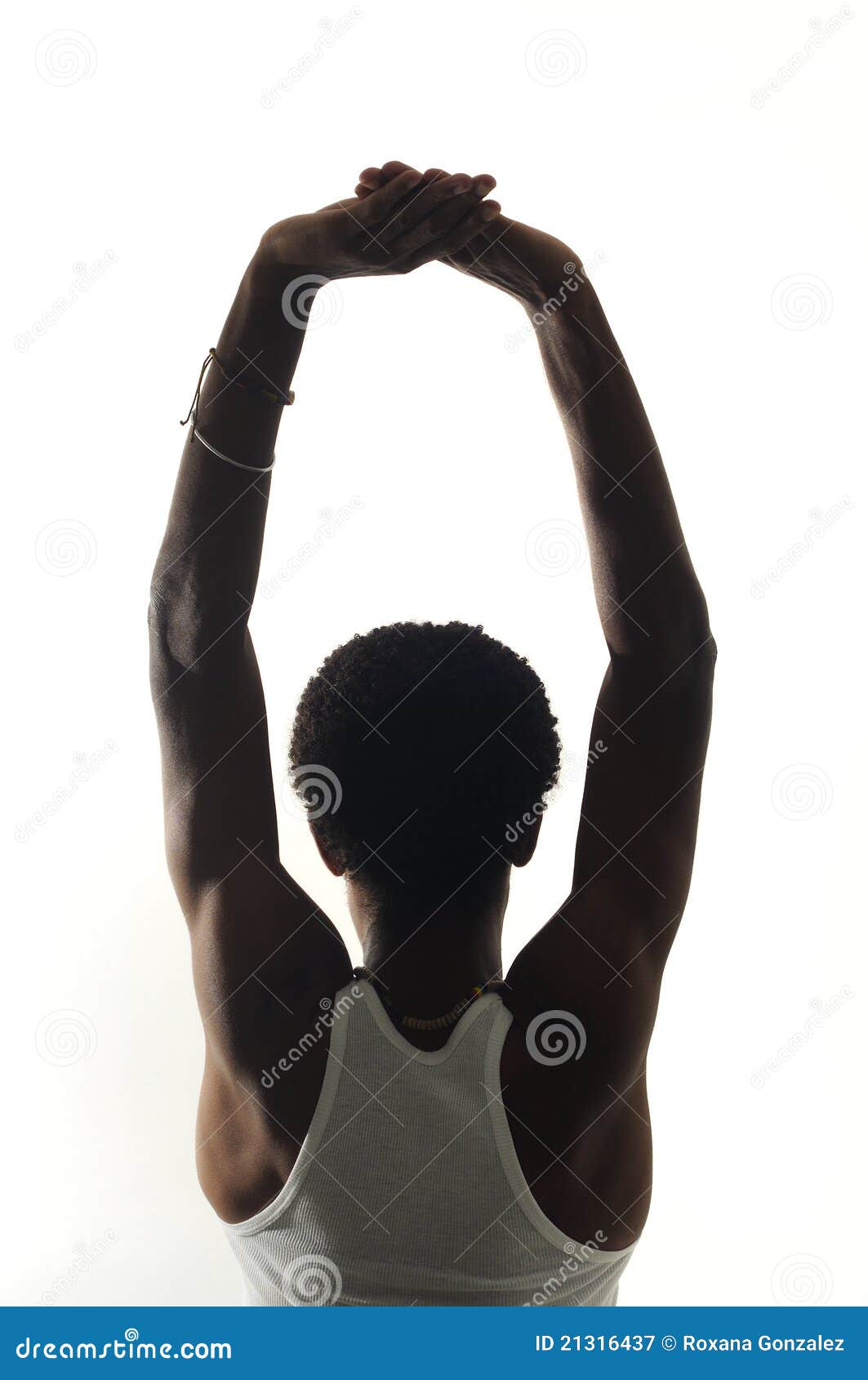 Back Portrait of Young African American Man Stock Image - Image of ...