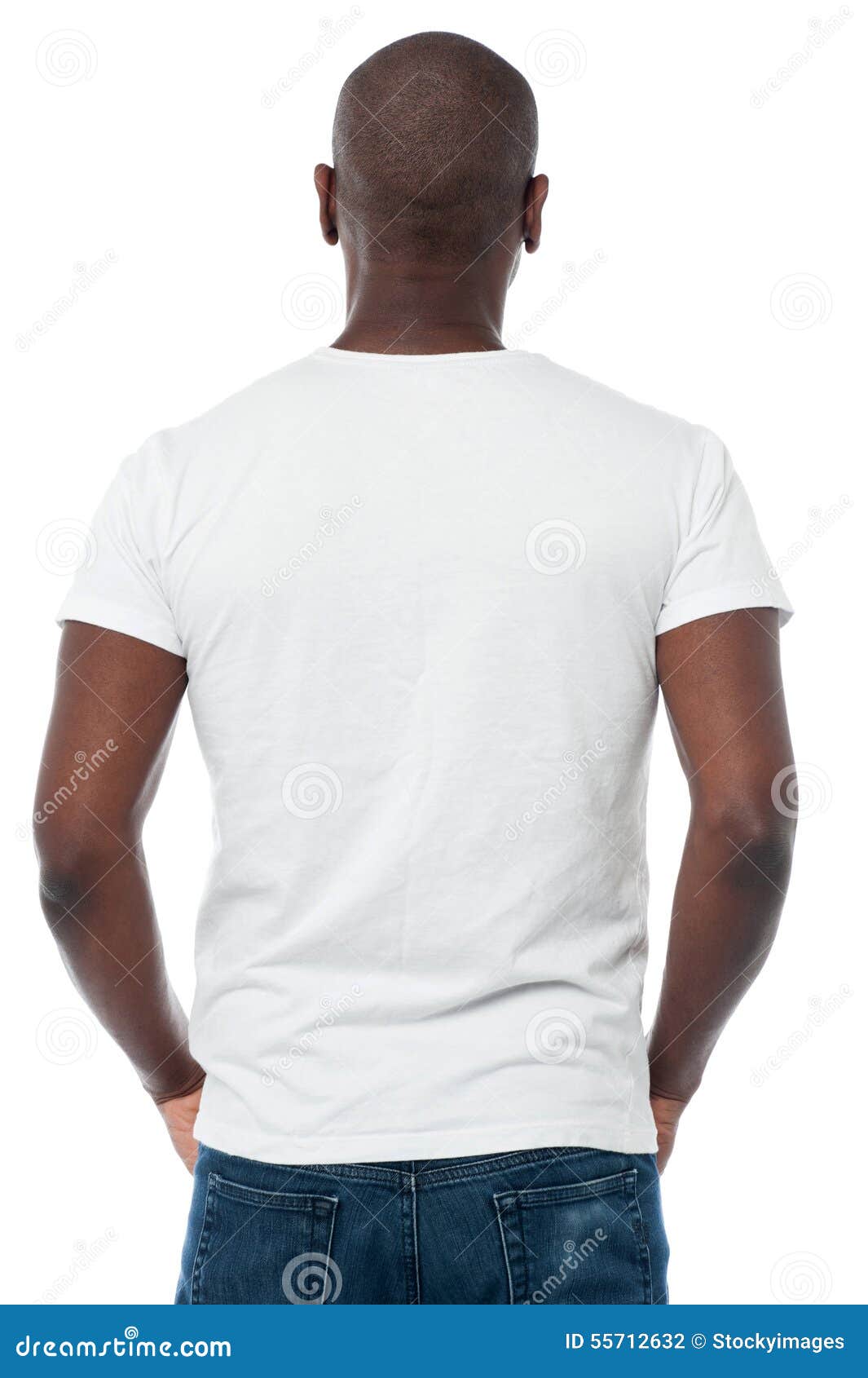 Back pose of casual man stock photo. Image of isolated - 55712632
