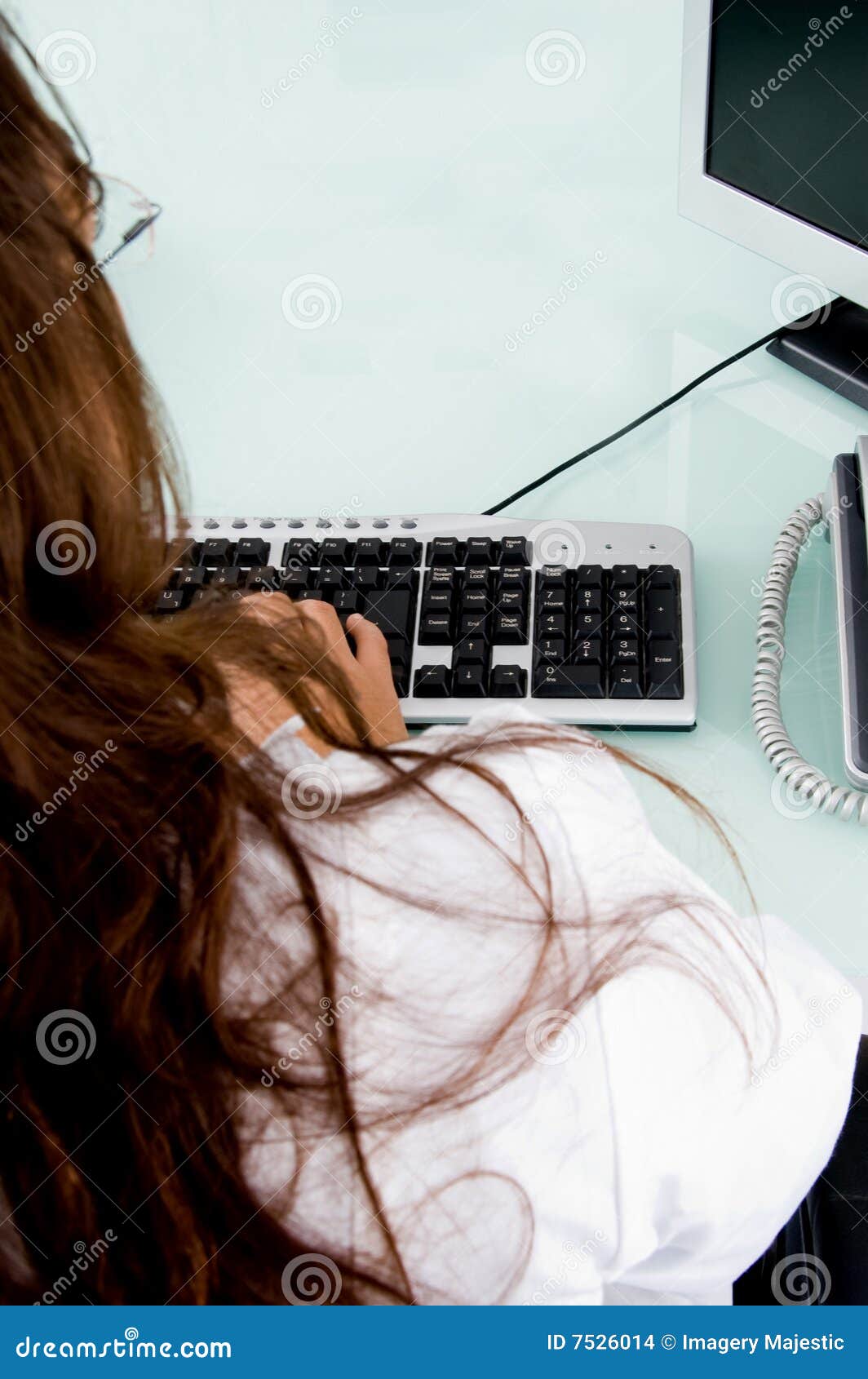 Back pose of doctor stock photo. Image of person, female - 7526014