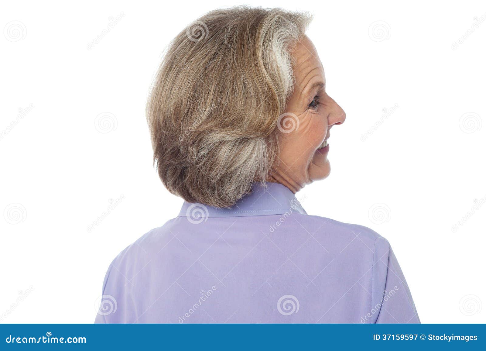 Back pose of an old lady stock image. Image of stylish - 37159597